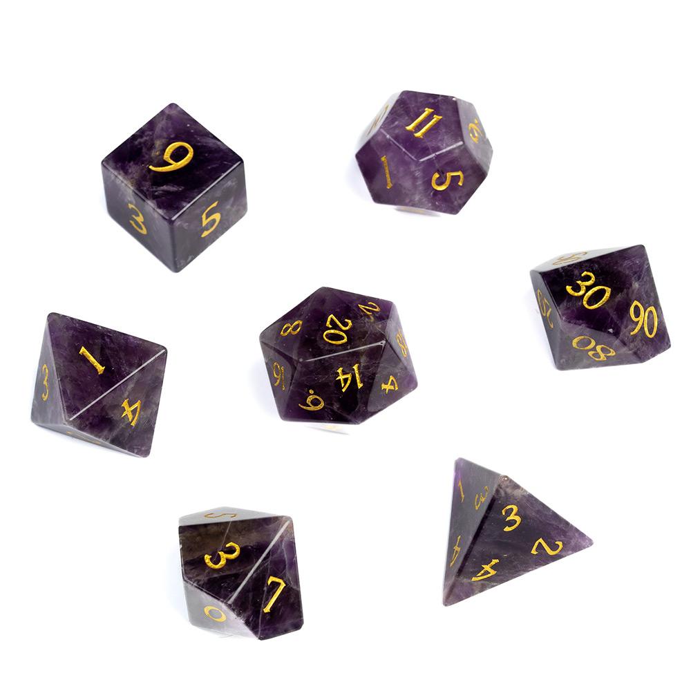 Amethyst Dice Set - Greifenfels (Del 1 i Greifenfels: Stone Dice ...
