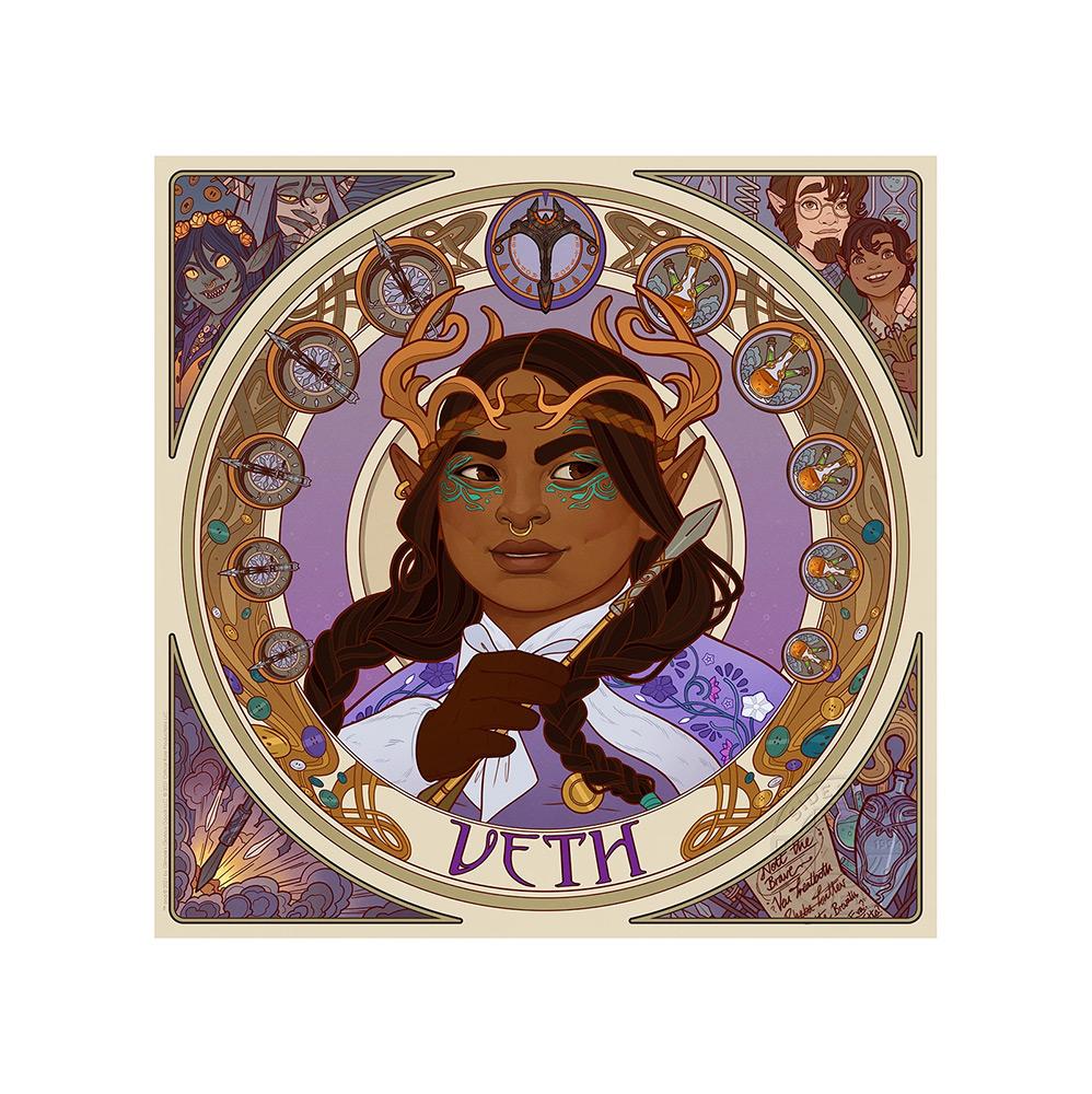 Art Print Mighty Nein Portrait Series: Veth 35 x 35 cm (Unframed ...